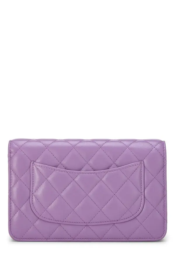 Chanel Lambskin Classic Quilted Wallet On Chain