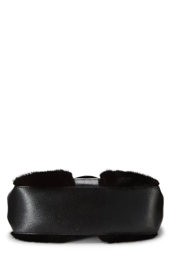 Fendi Fur Logo Flap Baguette