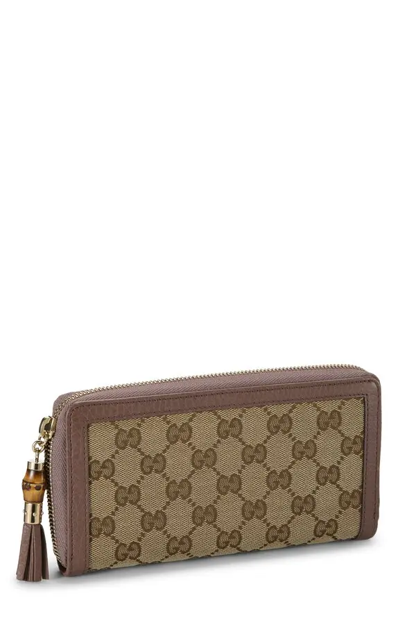Gucci Original Gg Canvas Zip Around Wallet