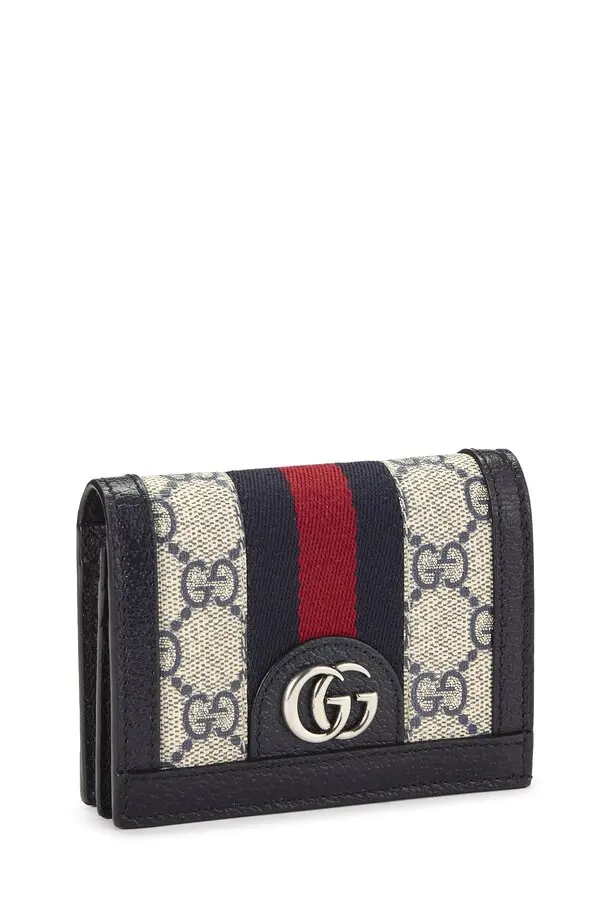 Gucci Gg Supreme Canvas Ophidia Compact Wallet