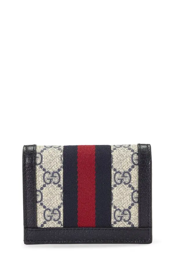 Gucci Gg Supreme Canvas Ophidia Compact Wallet