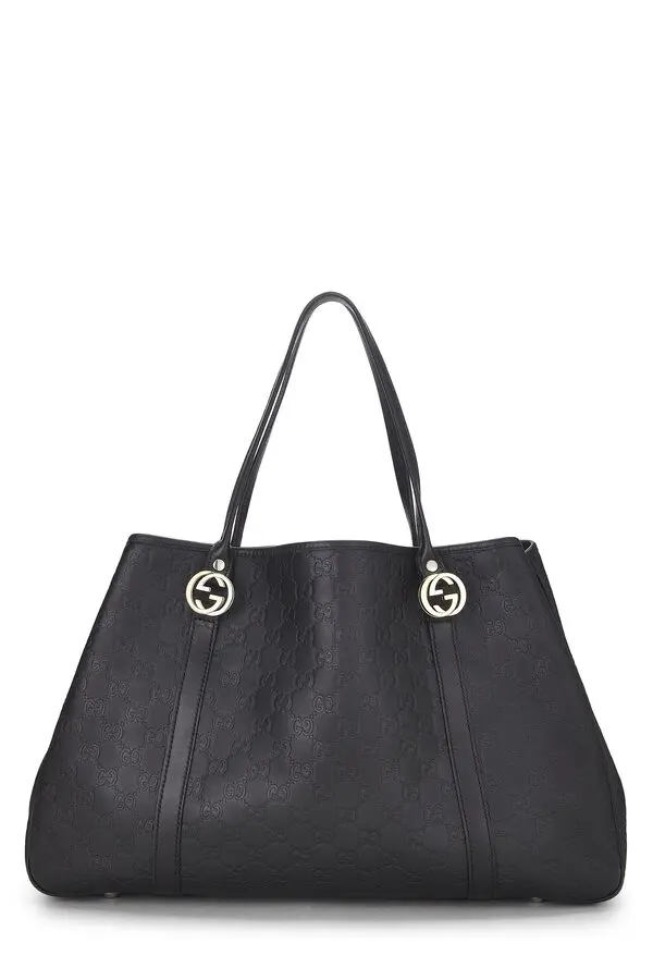 Gucci Ssima Gg Twins Tote - Black