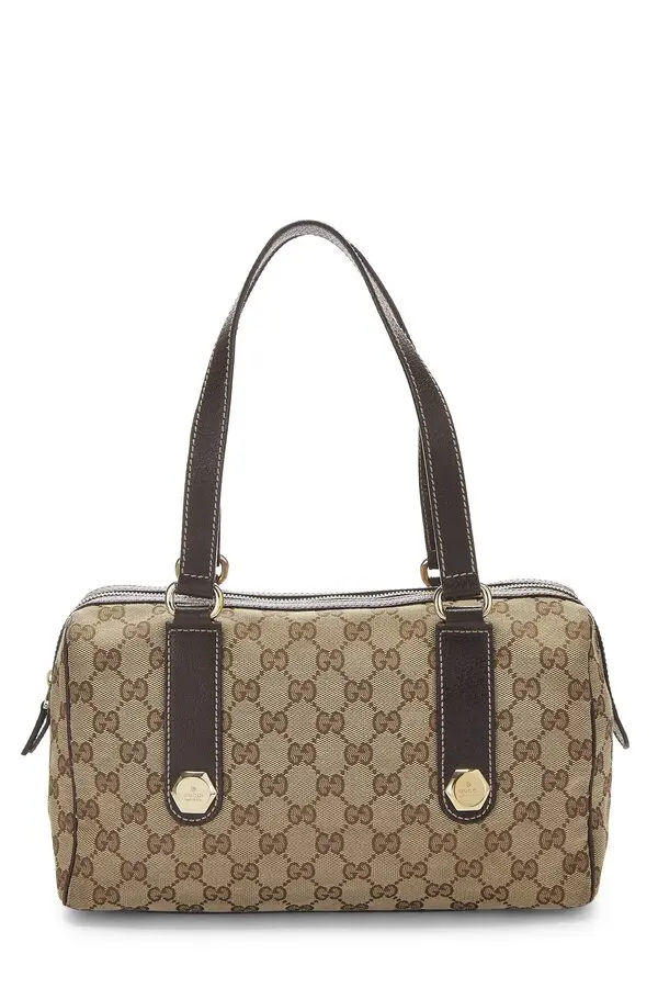 Gucci Original Gg Canvas Charmy Boston Handbag - Beige