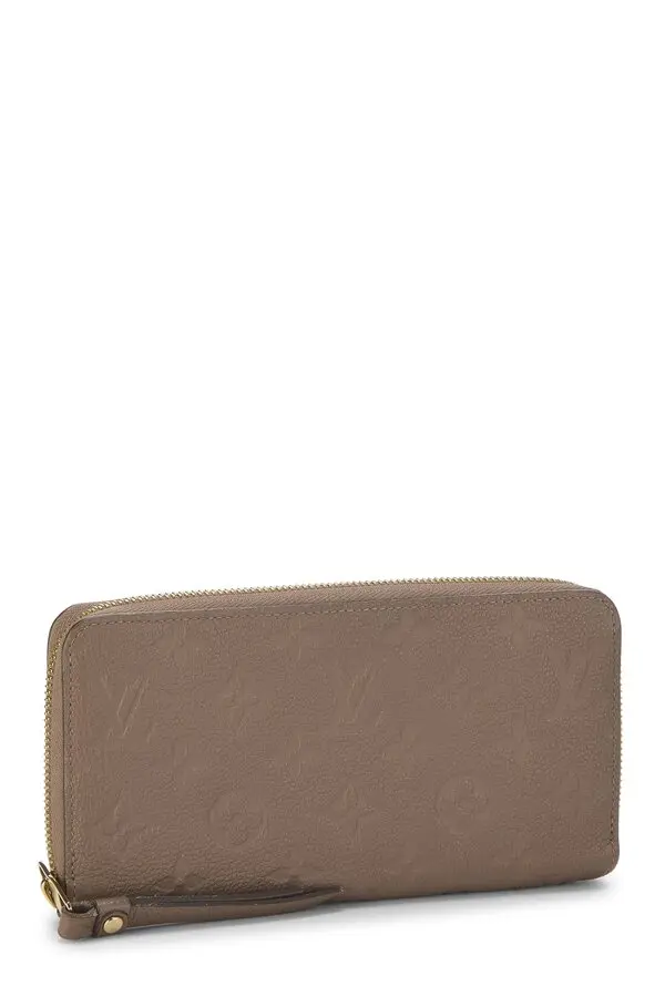 LOUIS VUITTON Havane Monogram Empreinte Zippy Wallet