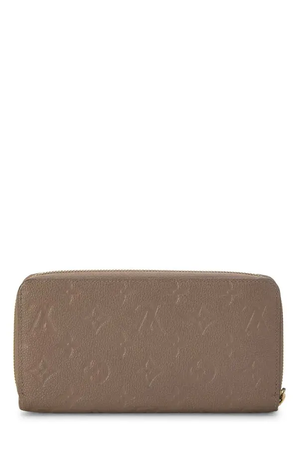 LOUIS VUITTON Havane Monogram Empreinte Zippy Wallet