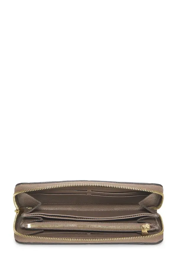 LOUIS VUITTON Havane Monogram Empreinte Zippy Wallet