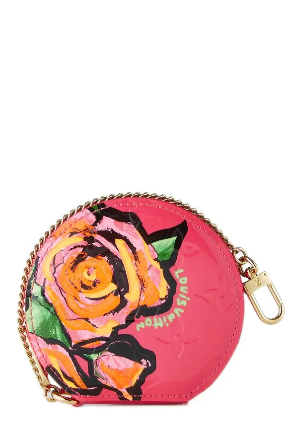 LOUIS VUITTON Stephen Sprouse X Monogram Vernis Roses Chapeau - Pink