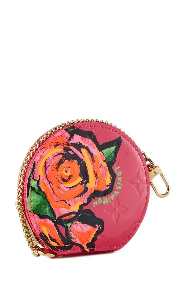 LOUIS VUITTON Stephen Sprouse X Monogram Vernis Roses Chapeau