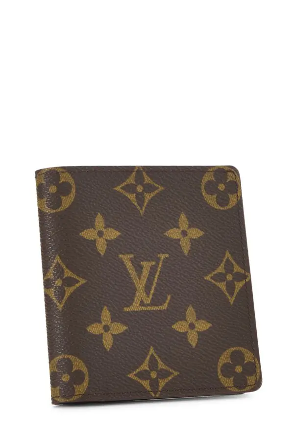 LOUIS VUITTON Monogram Canvas Porte Billets Cartes Bleue