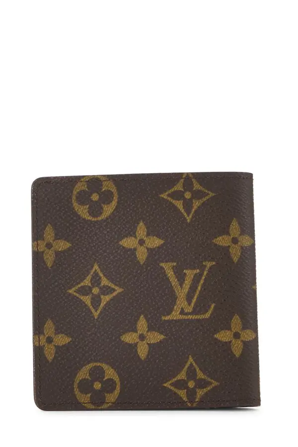 LOUIS VUITTON Monogram Canvas Porte Billets Cartes Bleue