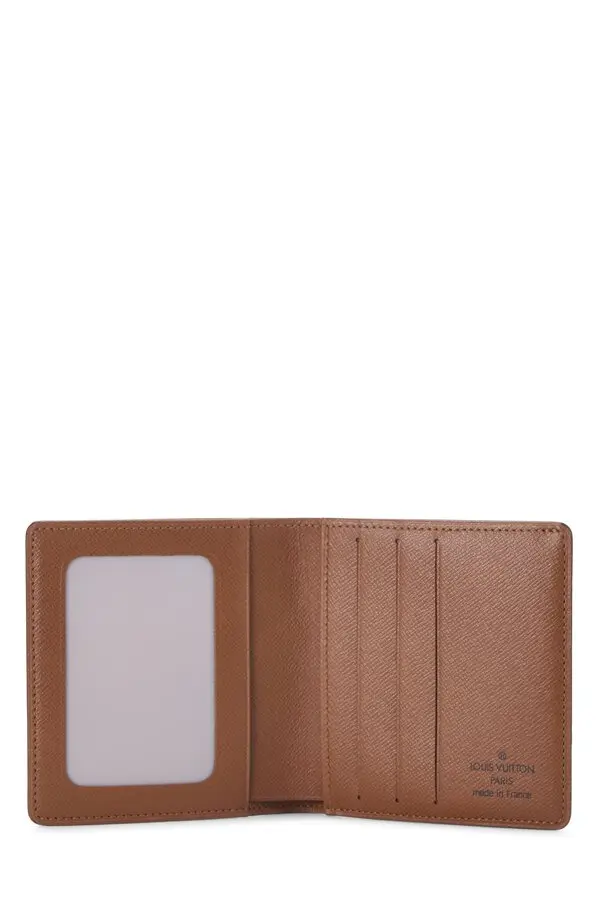 LOUIS VUITTON Monogram Canvas Porte Billets Cartes Bleue
