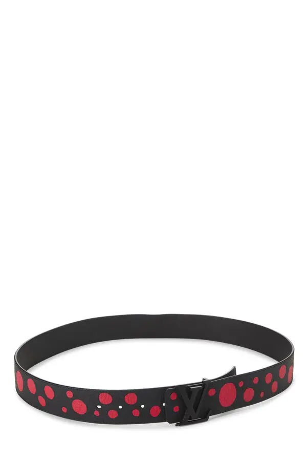 LOUIS VUITTON Yayoi Kusama Taurillon Leather Belt