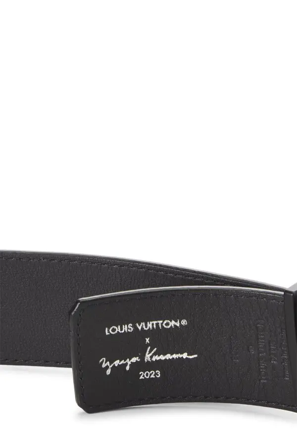 LOUIS VUITTON Yayoi Kusama Taurillon Leather Belt