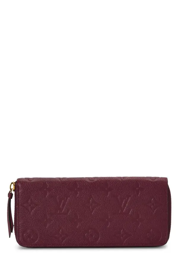 LOUIS VUITTON Aurore Empreinte Clemence Wallet - Purple