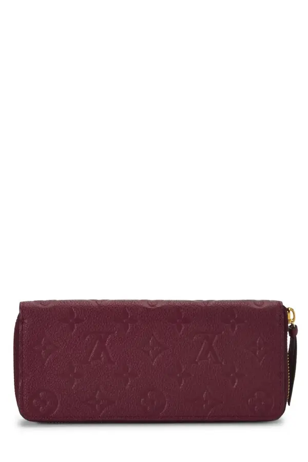 LOUIS VUITTON Aurore Empreinte Clemence Wallet - Purple