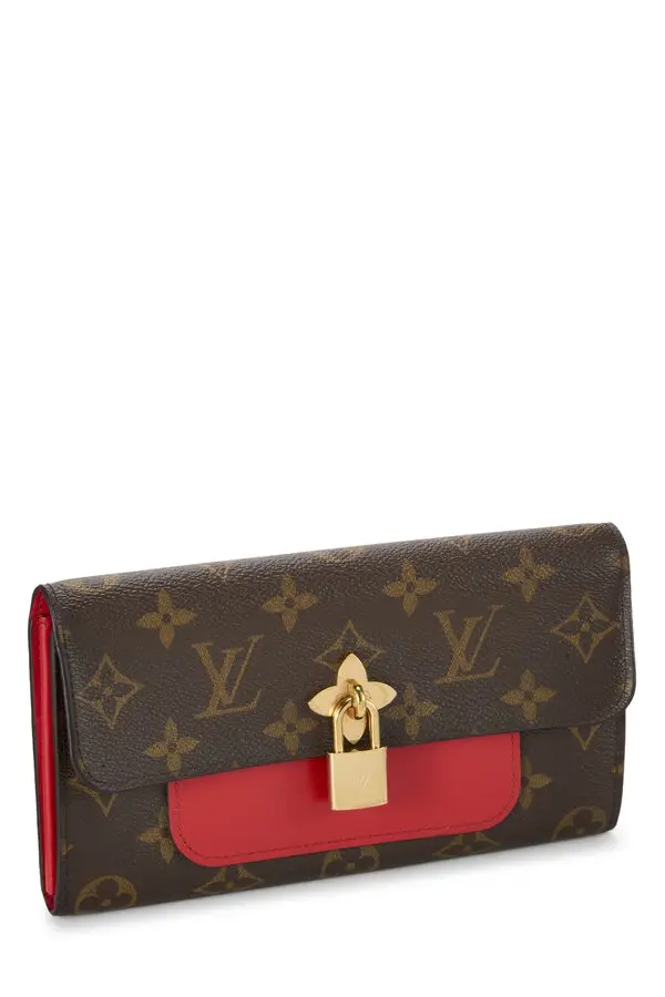 LOUIS VUITTON Monogram Flower Lock Wallet