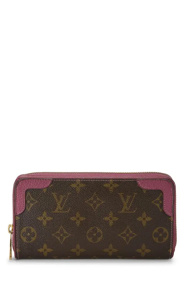 LOUIS VUITTON Monogram Canvas Retiro Zippy Continental Wallet - Purple