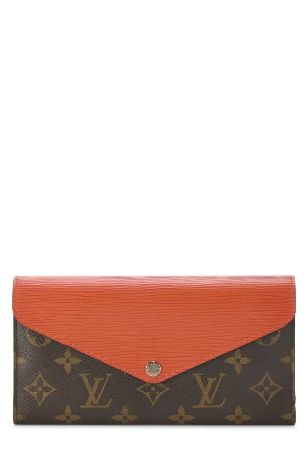 LOUIS VUITTON Epi & Monogram Canvas Marie-lou Long Wallet - Orange