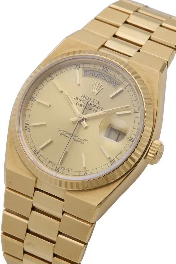 Rolex 18k Oyster Quartz Day-date President Watch