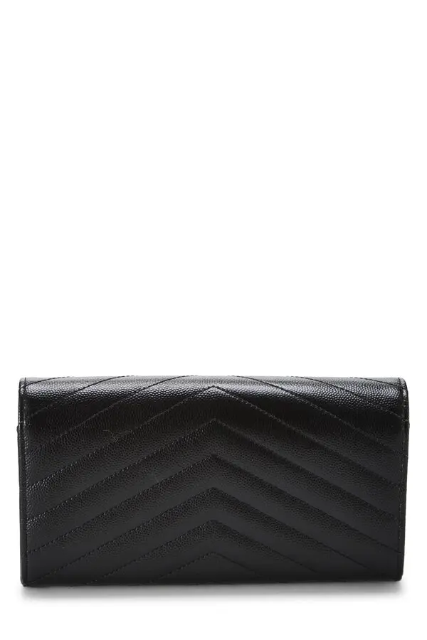 Saint Laurent Grained Calfskin Envelope Wallet