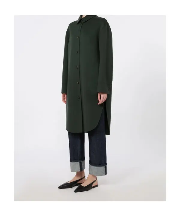 Max Mara Virgin Wool Button-down Coat