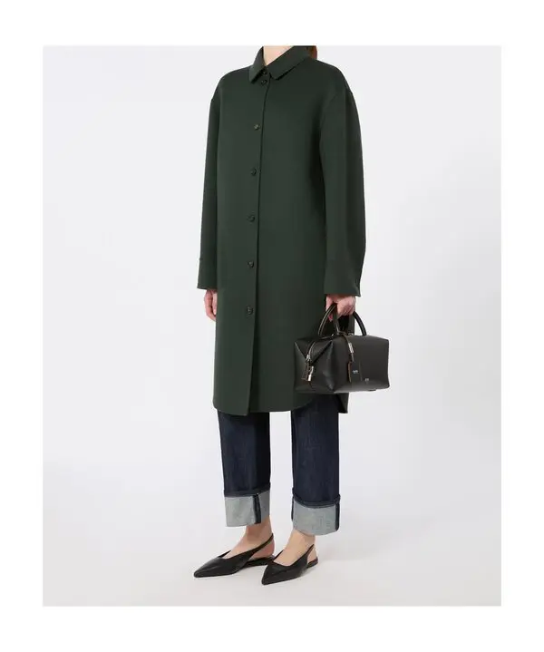 Max Mara Virgin Wool Button-down Coat