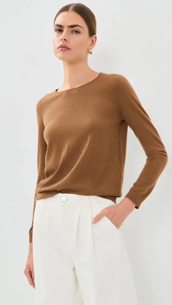 Co Rolled Cashmere Pullover