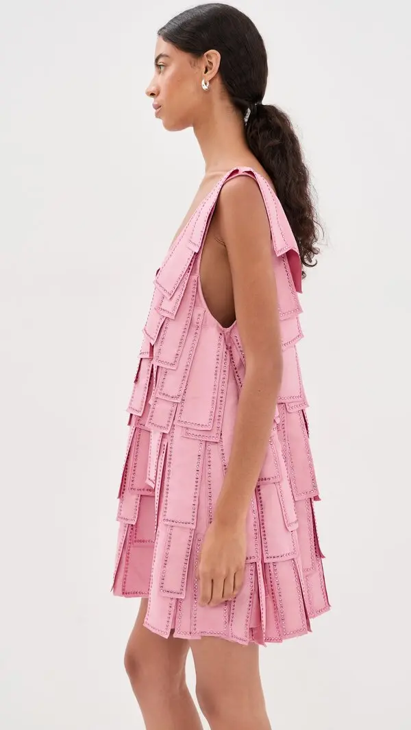 La Vie Style House Jewel Tassel Mini Swing Dress