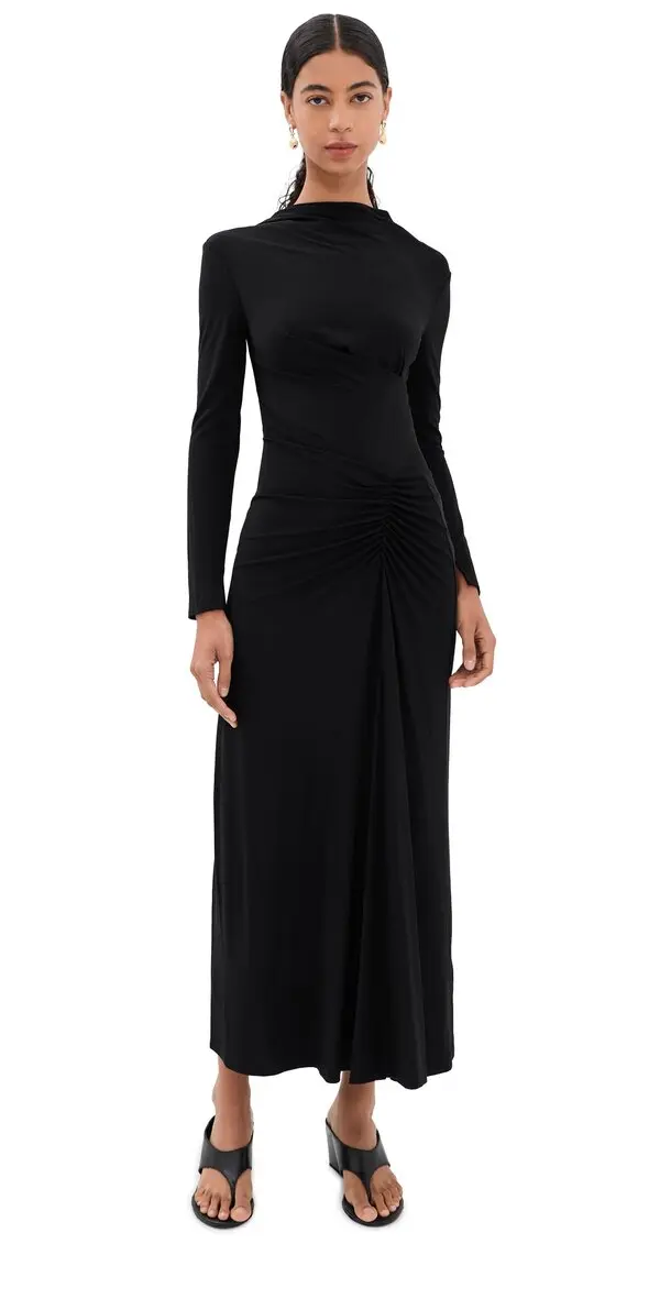 Simkhai Ferrera Midi Dress - Black