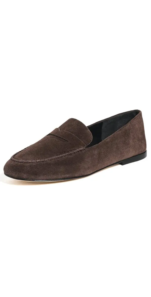 Vince Teo Suede Loafers - Cacao Brown