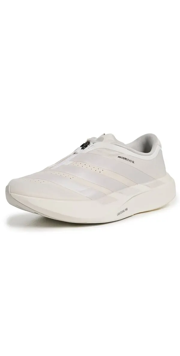 Adidas Adizero Evo Zip-up Sneakers - Core White/zero Met/orbit Grey