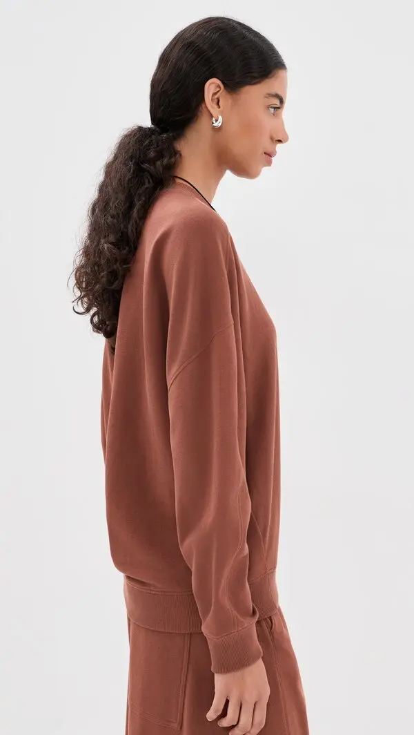 Tibi Lightweight Crew Neck Sweatshirt