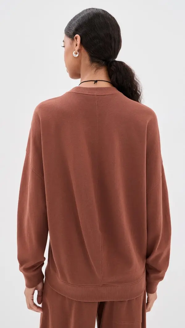 Tibi Lightweight Crew Neck Sweatshirt
