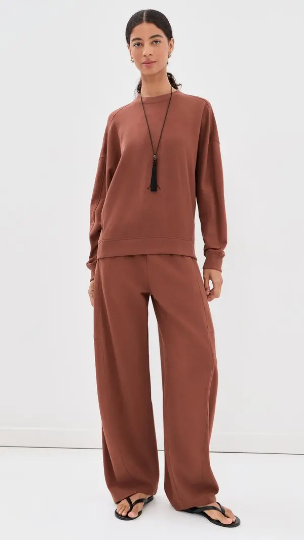 Tibi Lightweight Crew Neck Sweatshirt