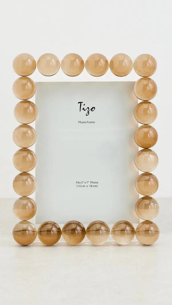 TIZO DESIGN Crystal Glass Bubble Frame 5x7