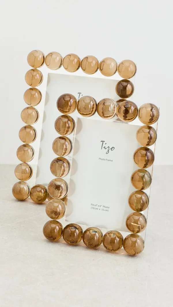 TIZO DESIGN Crystal Glass Bubble Frame 5x7
