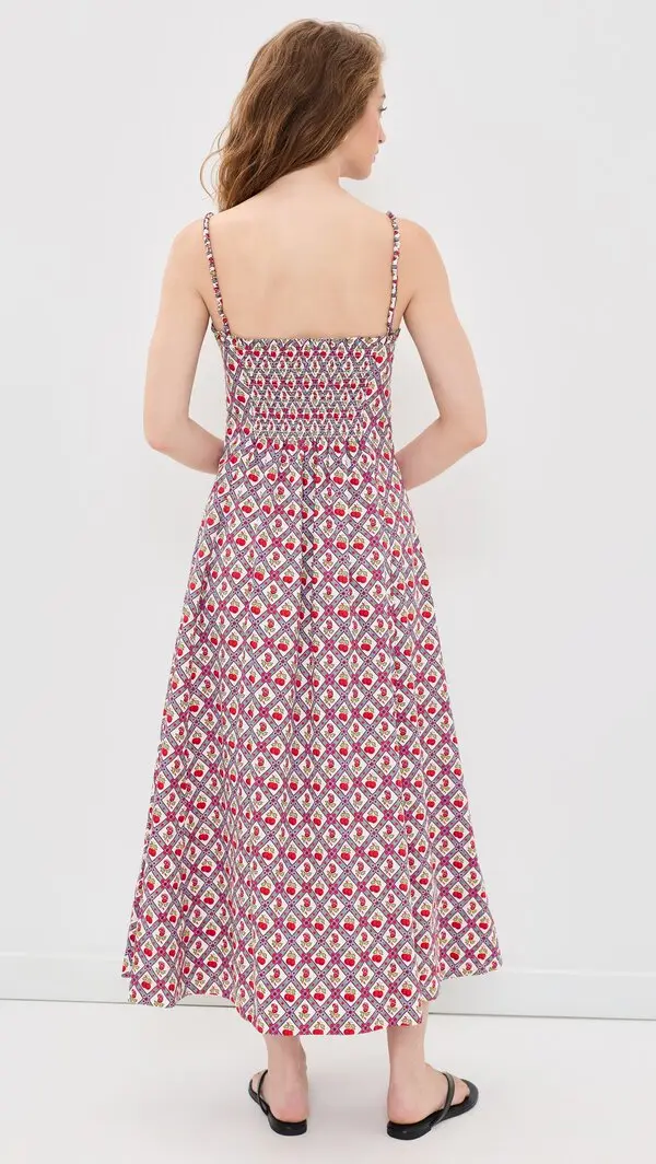 Hill House Home Maisie Cherry & Paisley Print Maxi Dress