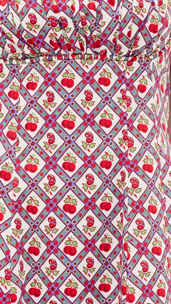 Hill House Home Maisie Cherry & Paisley Print Maxi Dress