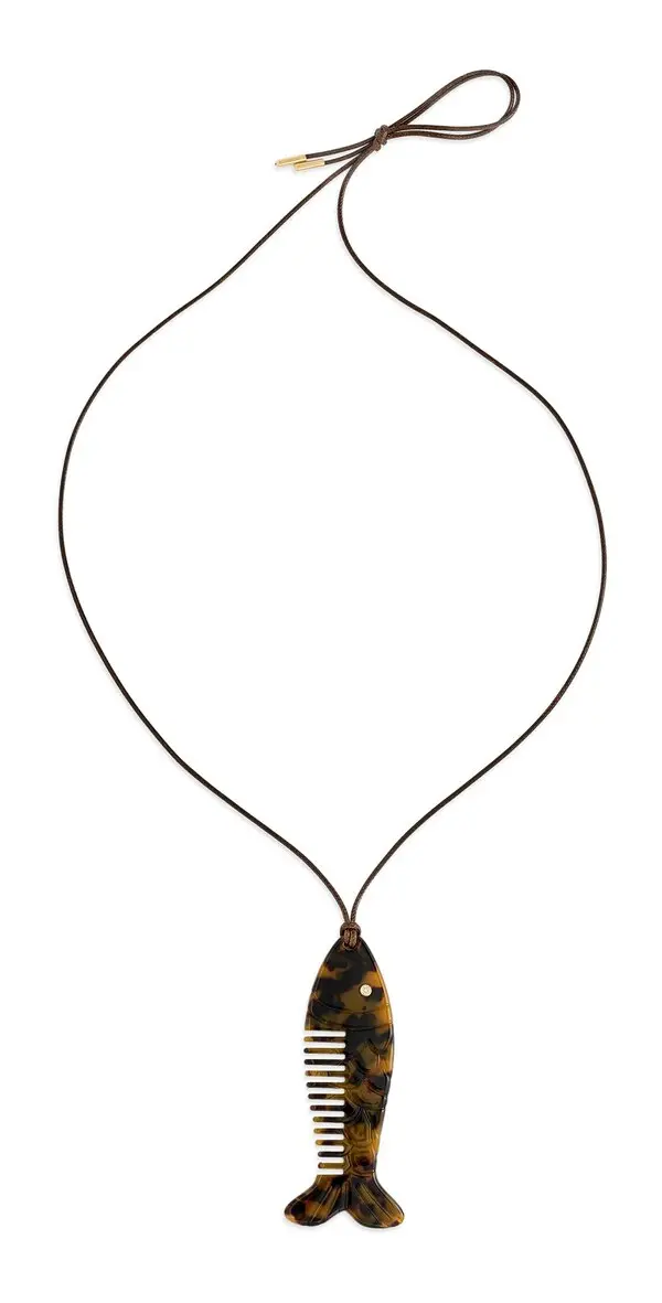 Éliou Trout Comb Necklace - Brown