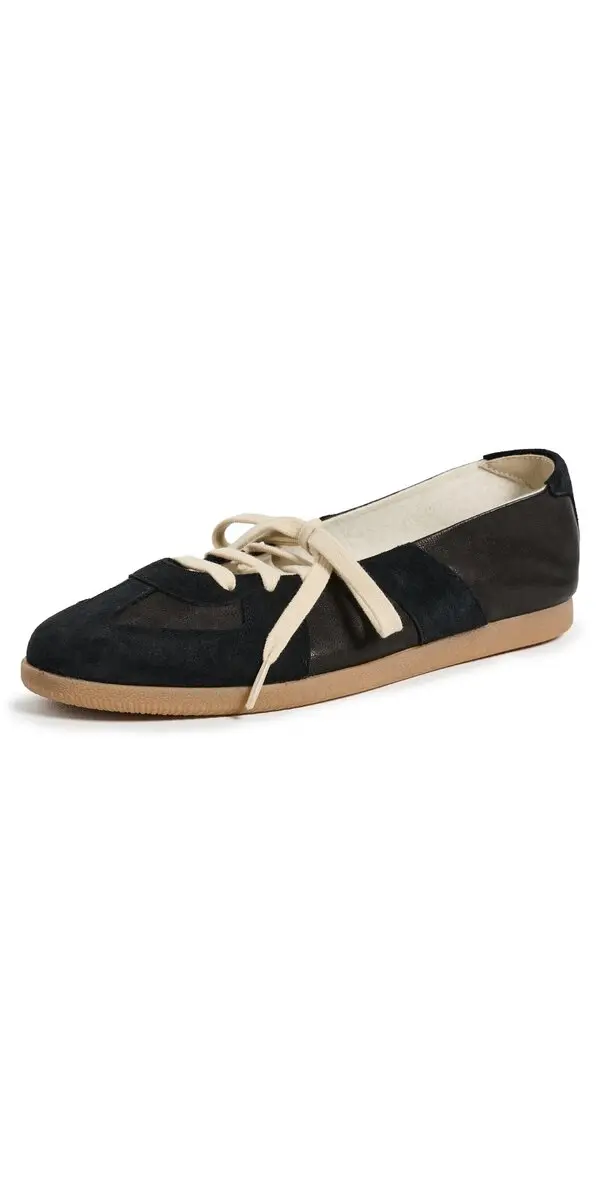 MAISON MARGIELA Replica Soft Laced Ballet Sneakers - Black
