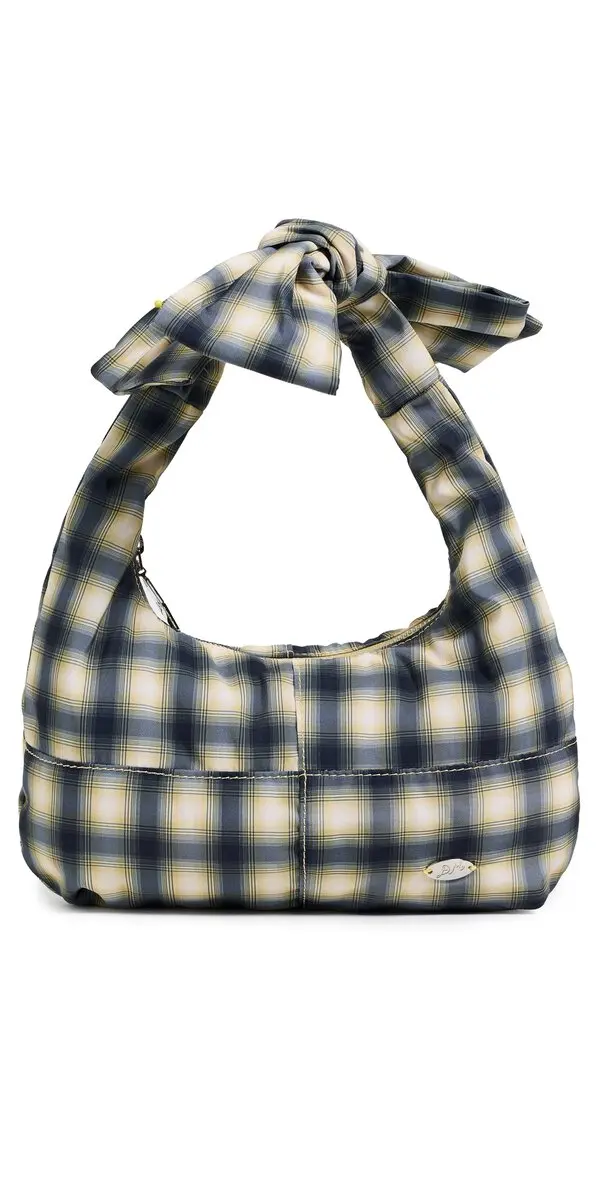 DAMSON MADDER Roo Check Tie Shoulder Bag