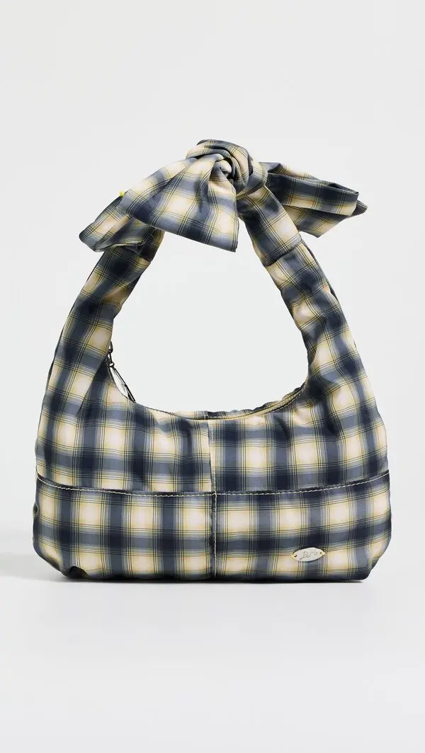 DAMSON MADDER Roo Check Tie Shoulder Bag
