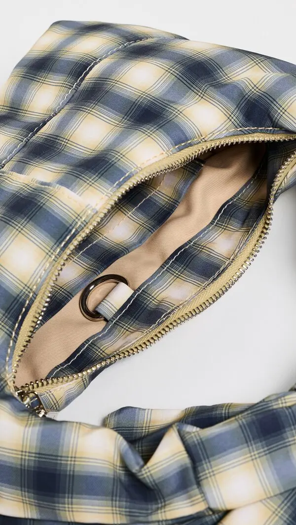 DAMSON MADDER Roo Check Tie Shoulder Bag