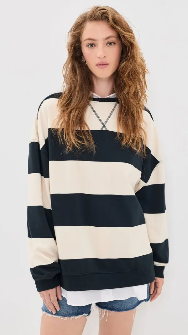 Free People Classic Stripe Sweatshirt