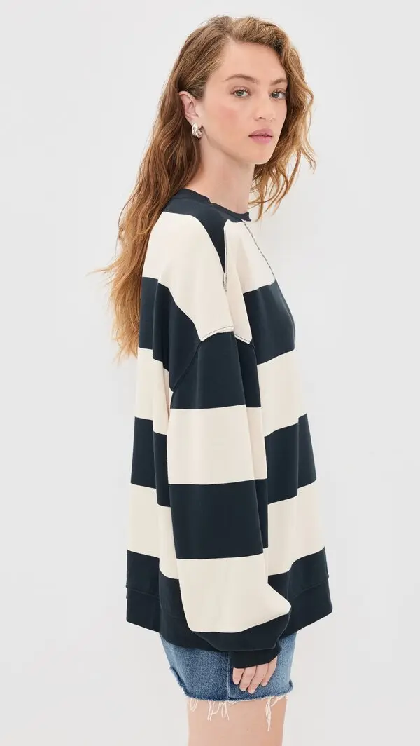 Free People Classic Stripe Sweatshirt