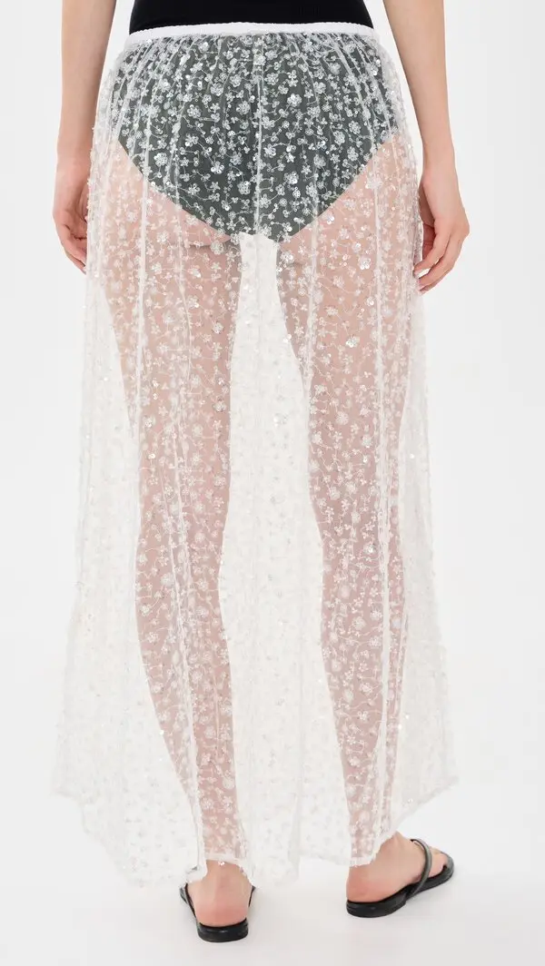VRG GRL Daisy Sequin Maxi Skirt