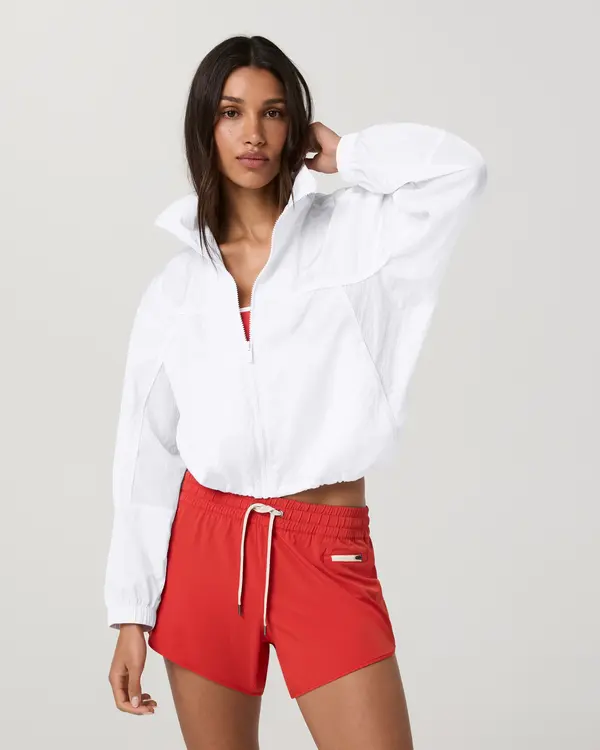 Vuori Court Full Zip - White