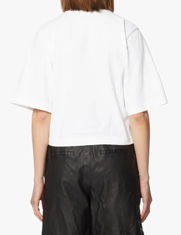 Palm Angels Bear Print Cropped T-shirt