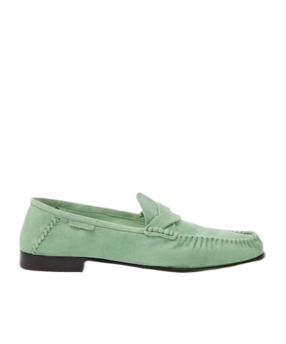 TOM FORD Ripley Suede Loafers - Green