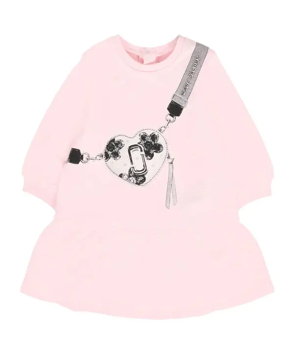 Marc Jacobs Cotton Sweatshirt Dress - Pink